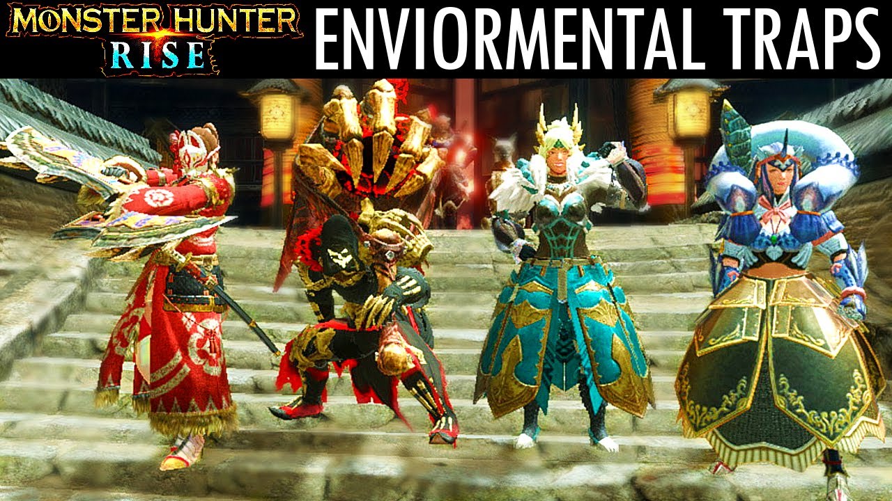 Monster Hunter Rise ENVIORMENTAL TRAPS GAMEPLAY TRAILER REVEAL GUIDE ...